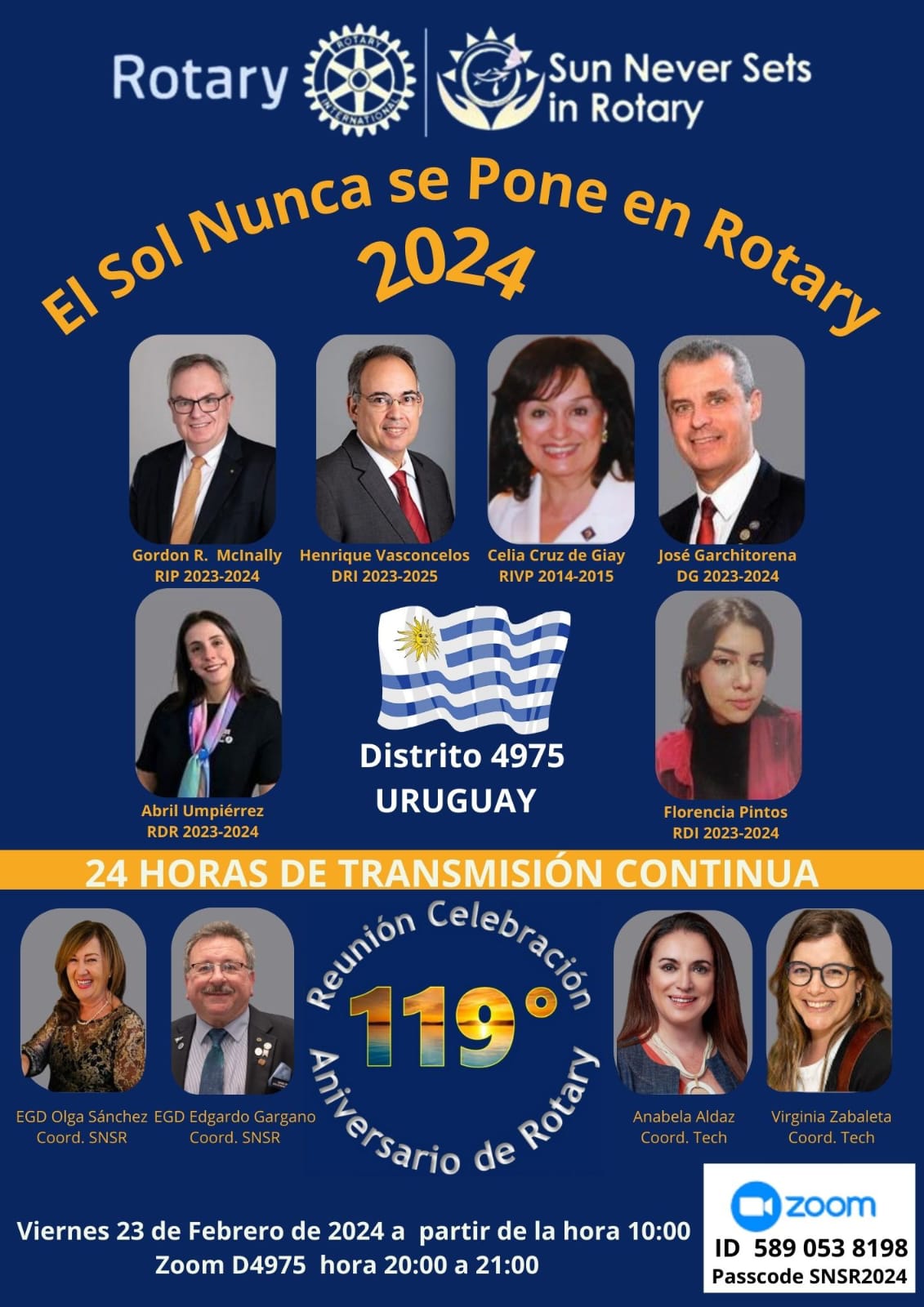 Celebración del 119 aniversario de Rotary Internacional – Distrito4975.org